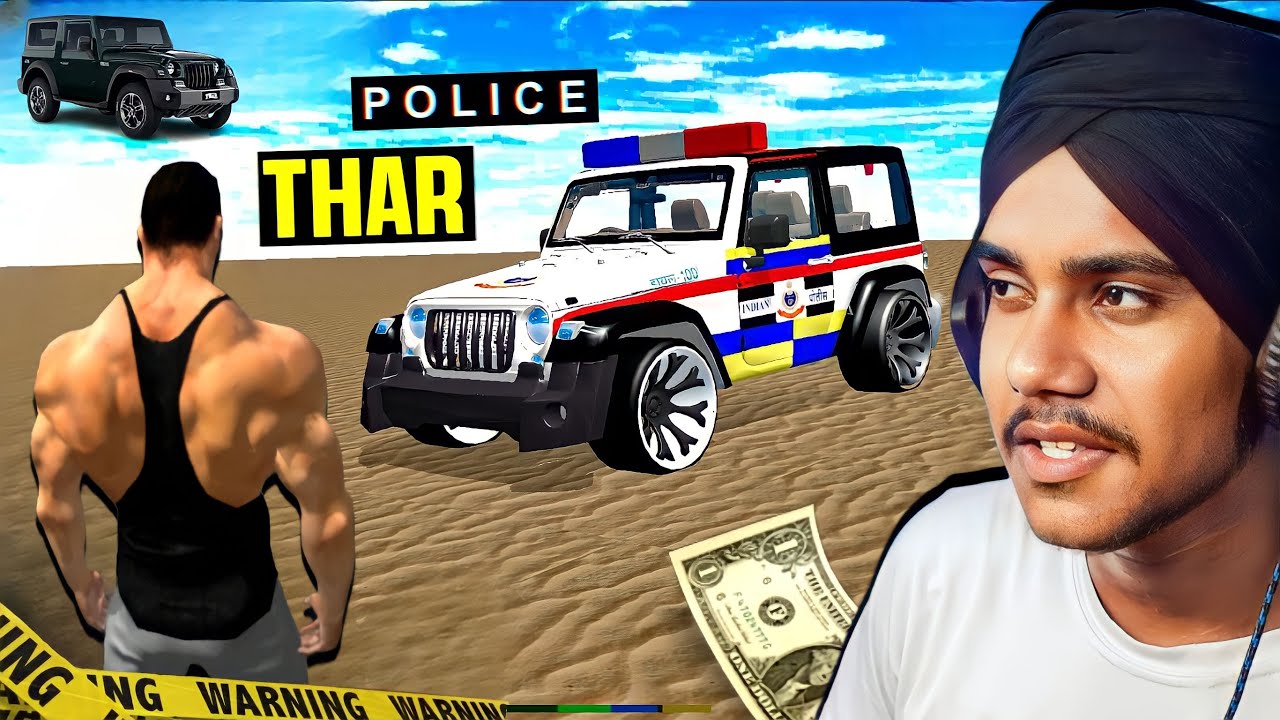 MODIFIED POLICE THAR IN GTA INDIA - YouTube