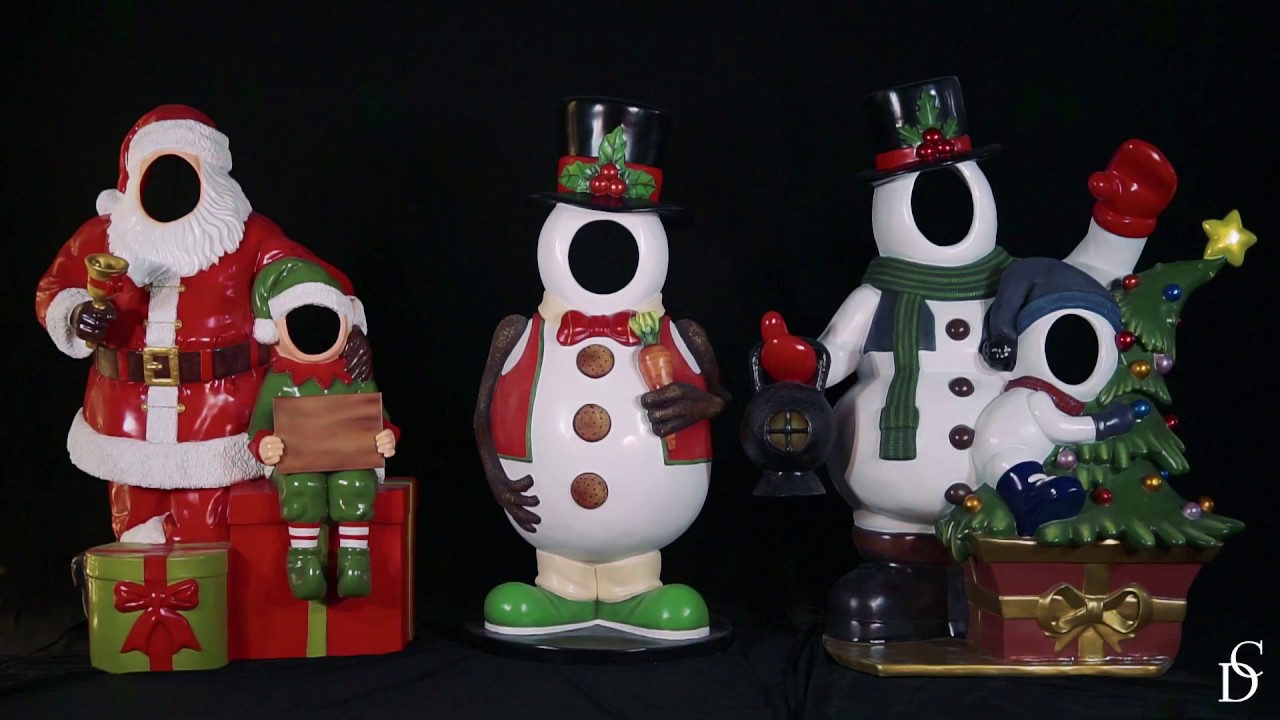 Frosty and Friends Photo Op Display - 3D Fiberglass Christmas ...