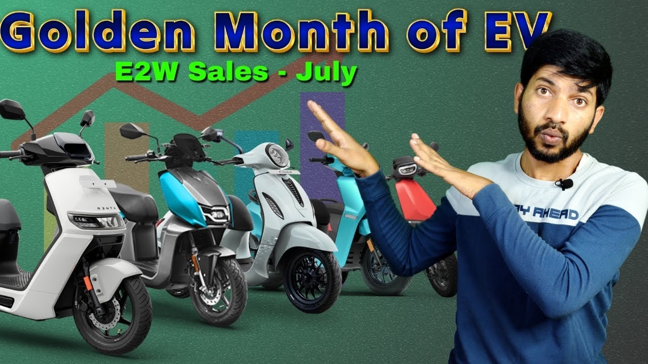 GOLDEN MONTH OF EVs 😱 Electric 2-wheeler sales in July - 2024 | New ...