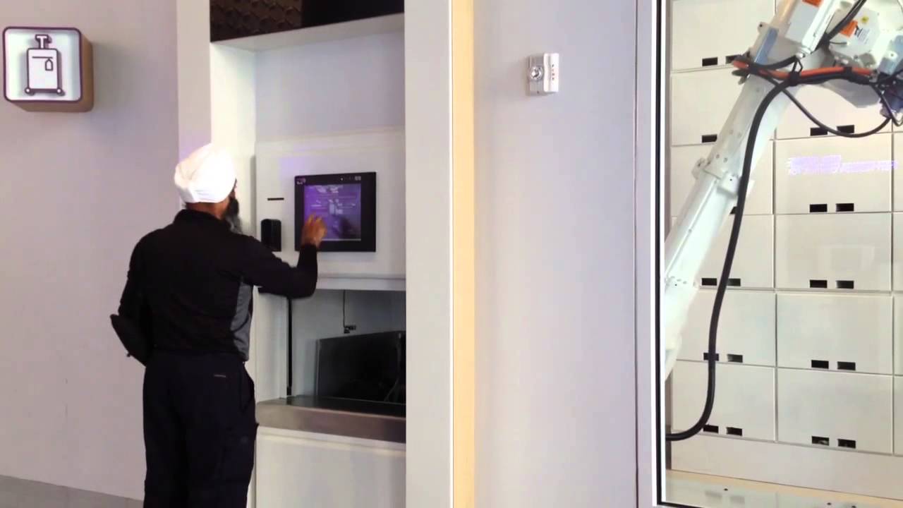 Yotel Luggage Robot - YouTube