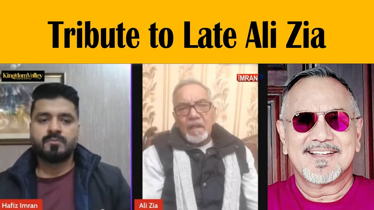 A compilation of Late Ali Zia programs | Tribute to Ali Zia - YouTube