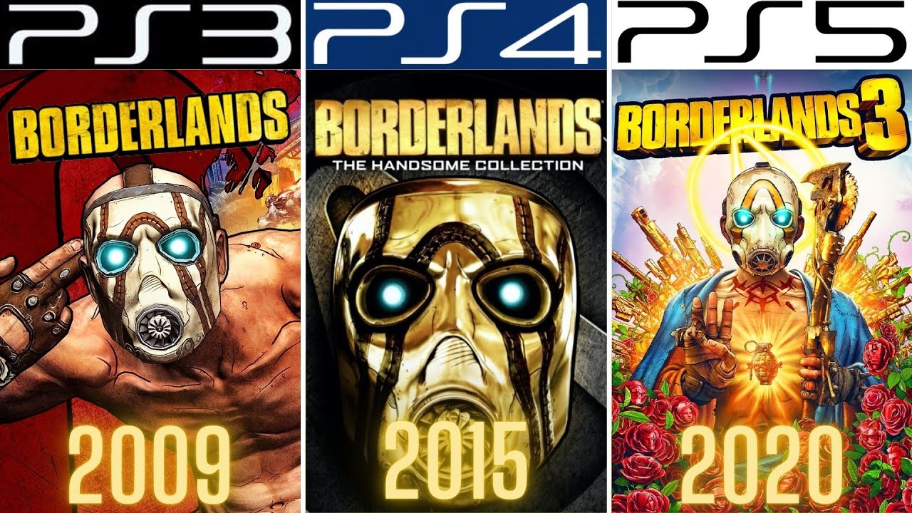Borderlands PlayStation Evolution PS3 - PS5 (2009-2020) - YouTube