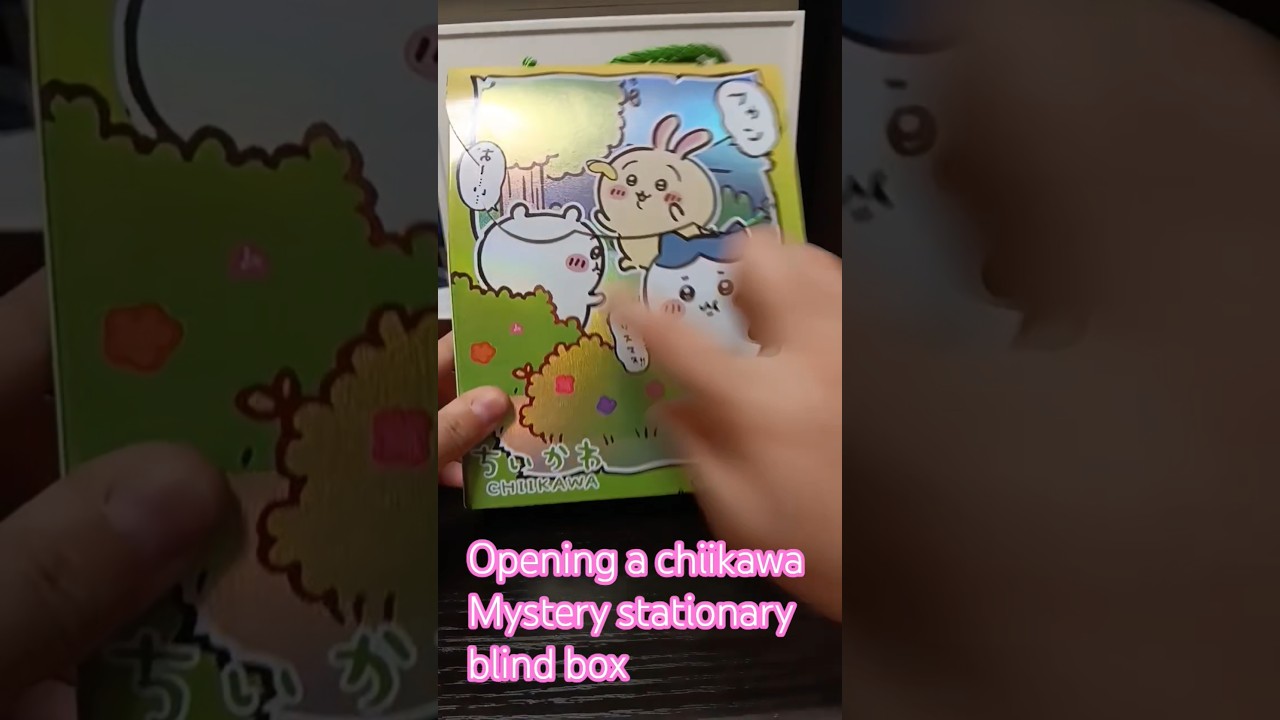 Opening a chiikawa stationary blind box😁😁😁 - YouTube