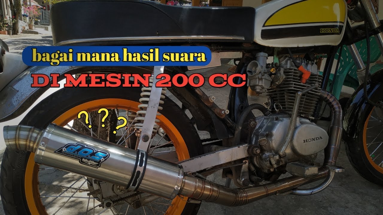 Review, knalpot DOS muffler || Cb 200cc - YouTube