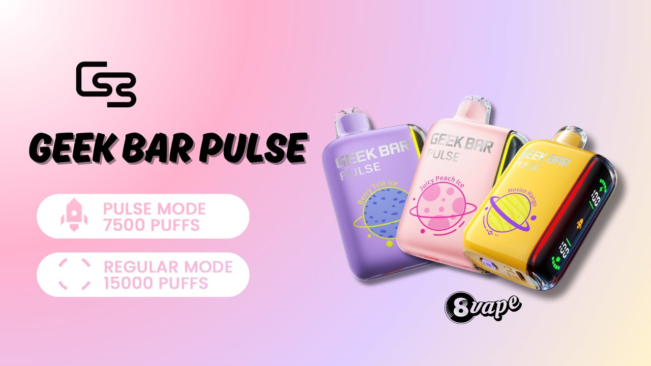 Geek Bar Pulse 15000 | Dual Mesh Coil & Full Screen Display - YouTube