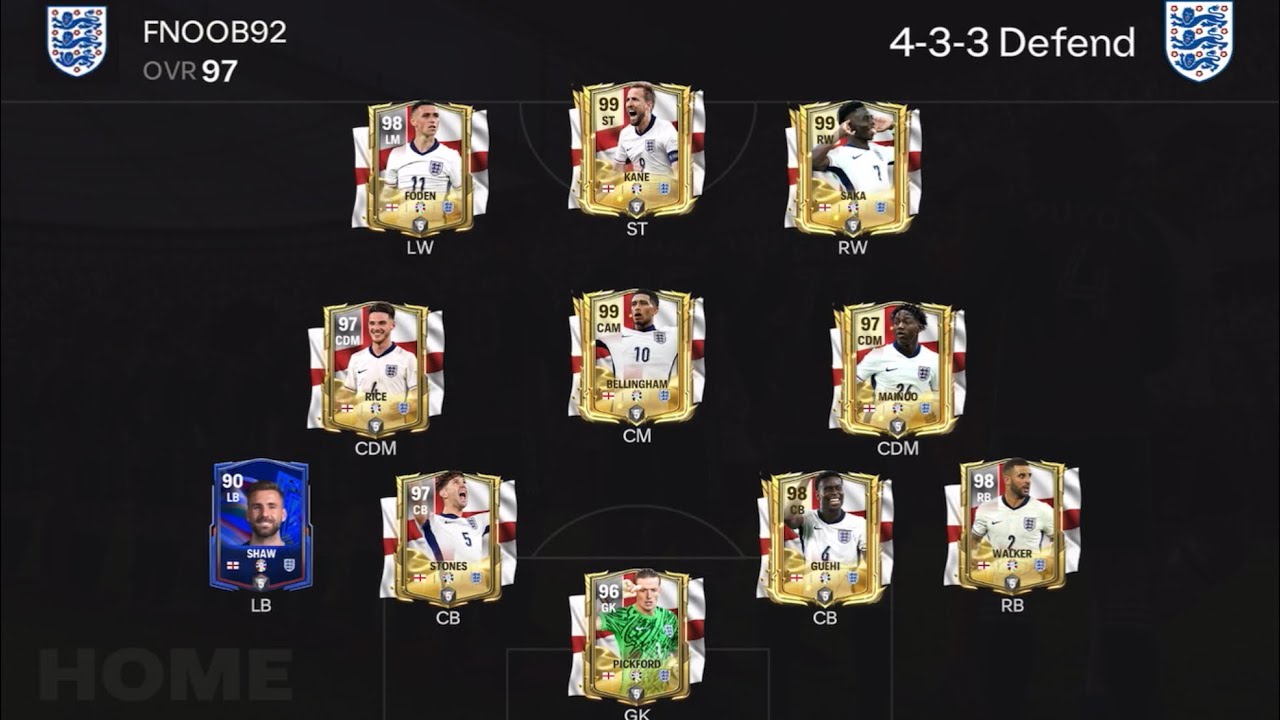 H2H Match with England 🏴󠁧󠁢󠁥󠁮󠁧󠁿 Team against 104 OVR Team in EA FC ...