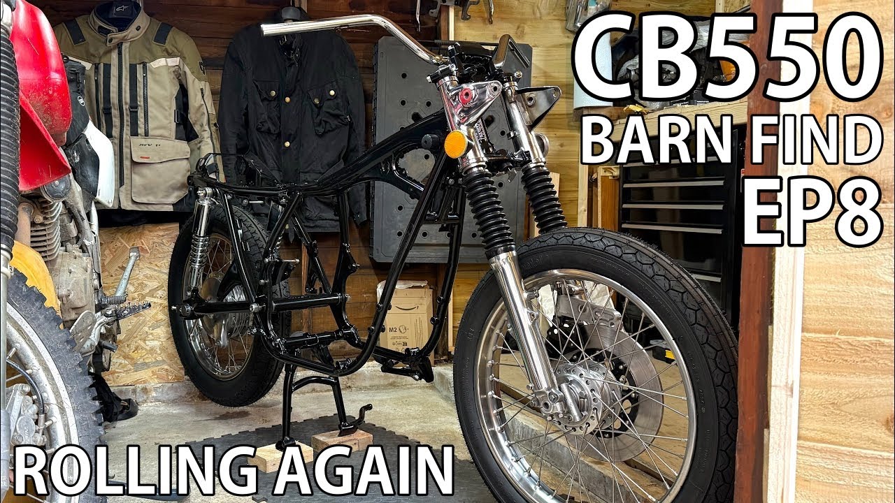 Episode 8 - Honda CB550 Barn Find Project (rolling again) - YouTube
