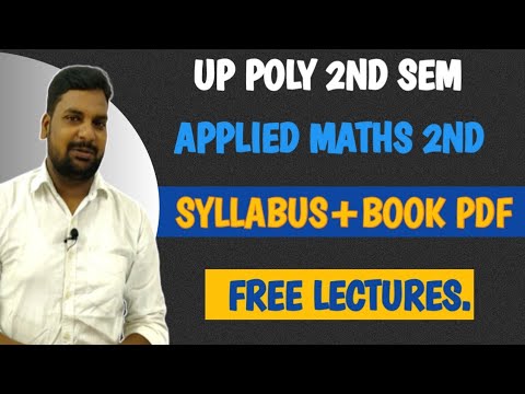 Syllabus And Book Pdf Of Applied Maths 2|Up Polytechninc Second ...