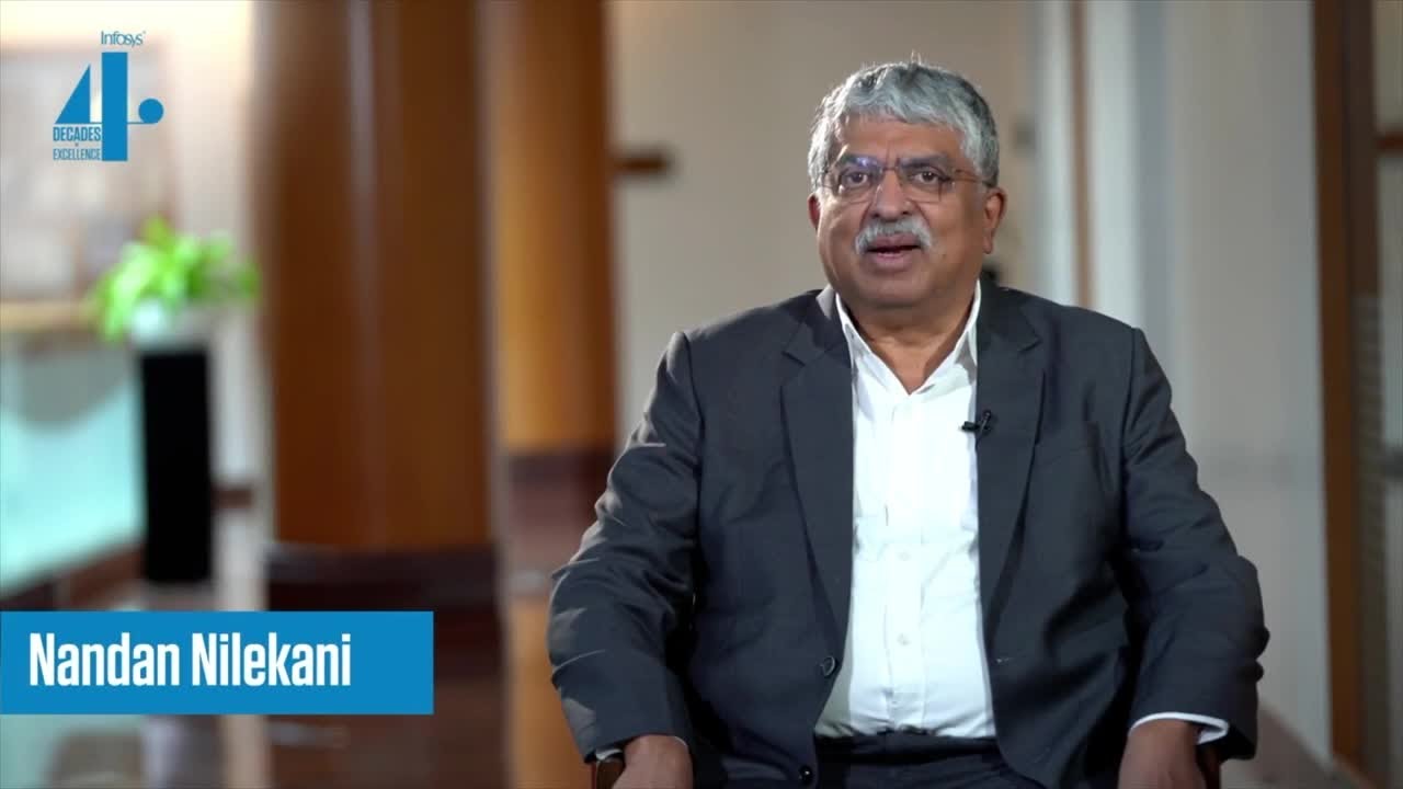 Listen to Nandan Nilekani as Infosys commemorates four decades of ...