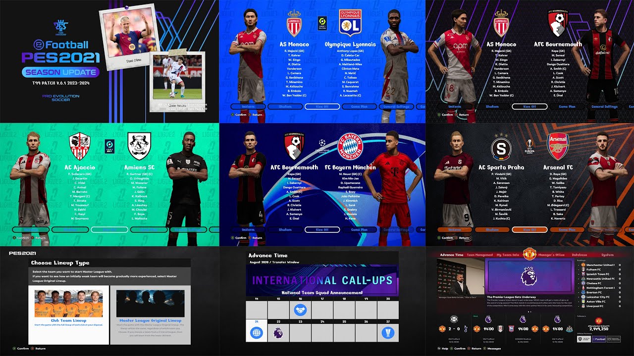 MENU SERVER V5 AIO DARK EDITION - PES 2021 & FOOTBALL LIFE 2024 - YouTube