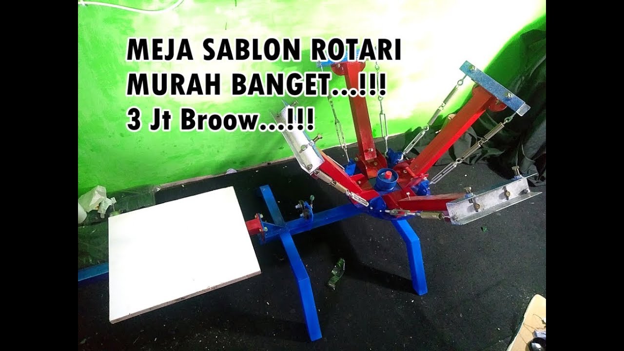 MEJA SABLON ROTARY MURAH MERIAH - YouTube