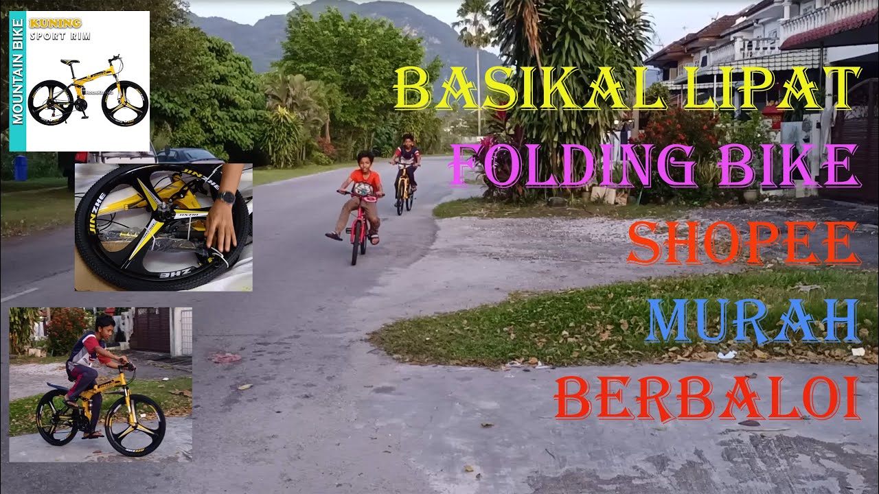BASIKAL LIPAT : FOLDING BIKE : Beli kat Shopee : MURAH - YouTube