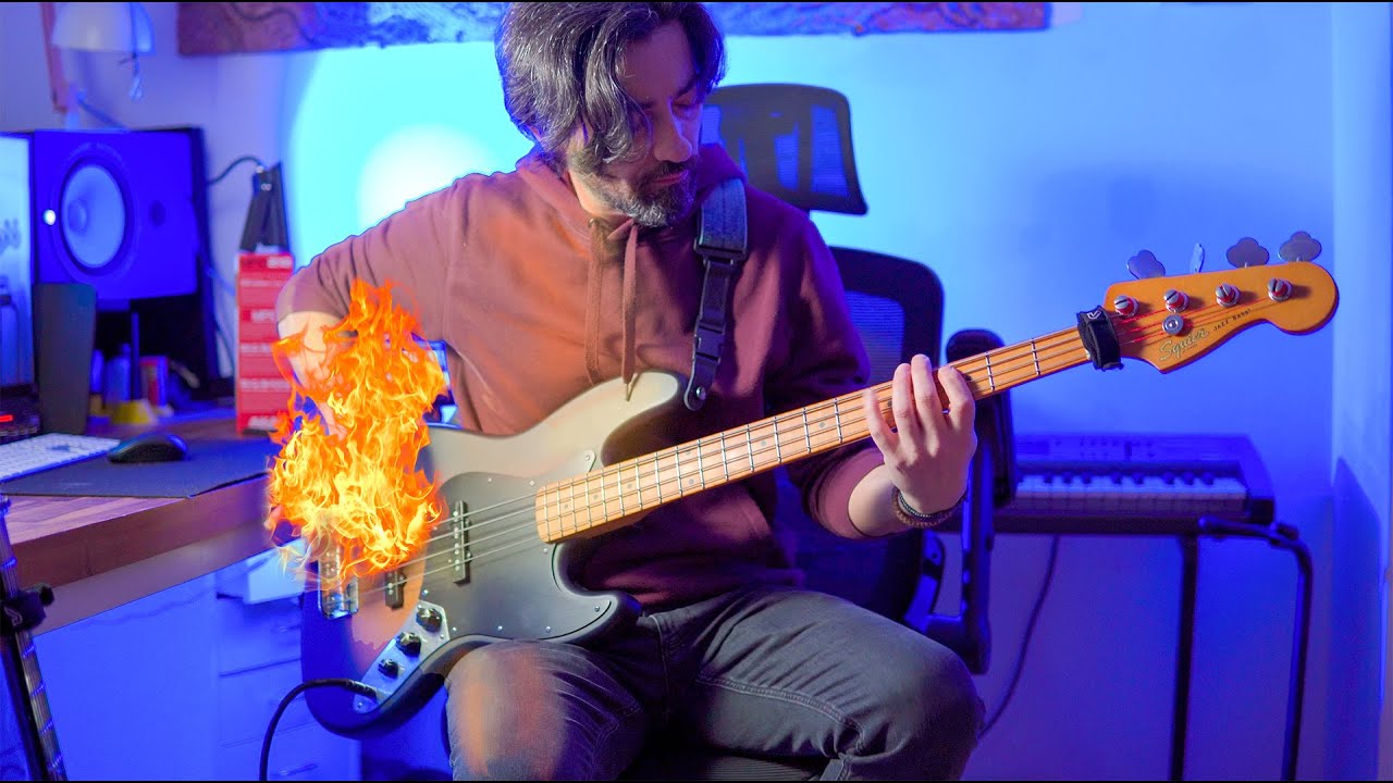 How to get FINGER BLISTERS, with a Jazz Bass. - YouTube