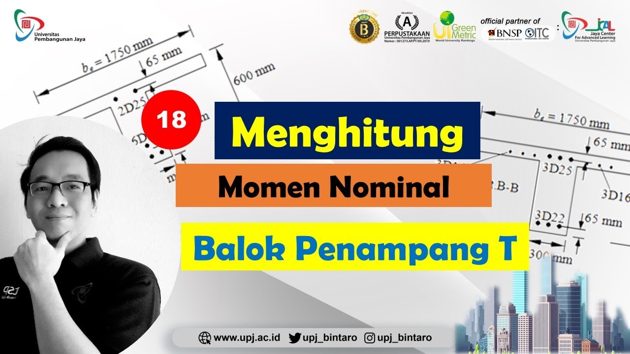 18. Contoh Analisis Lentur Balok T - YouTube