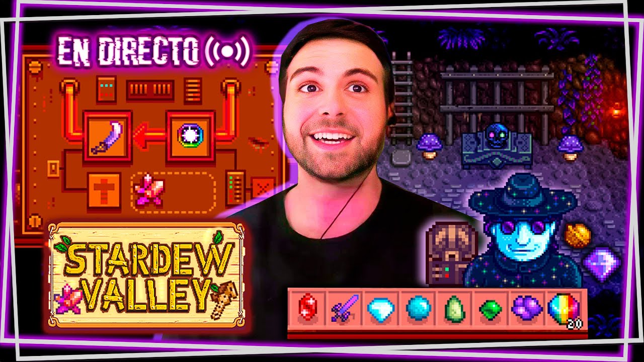 🔴Mi primera vez en STARDEW VALLEY: Mejoramos ESPADA GALAXIA - YouTube