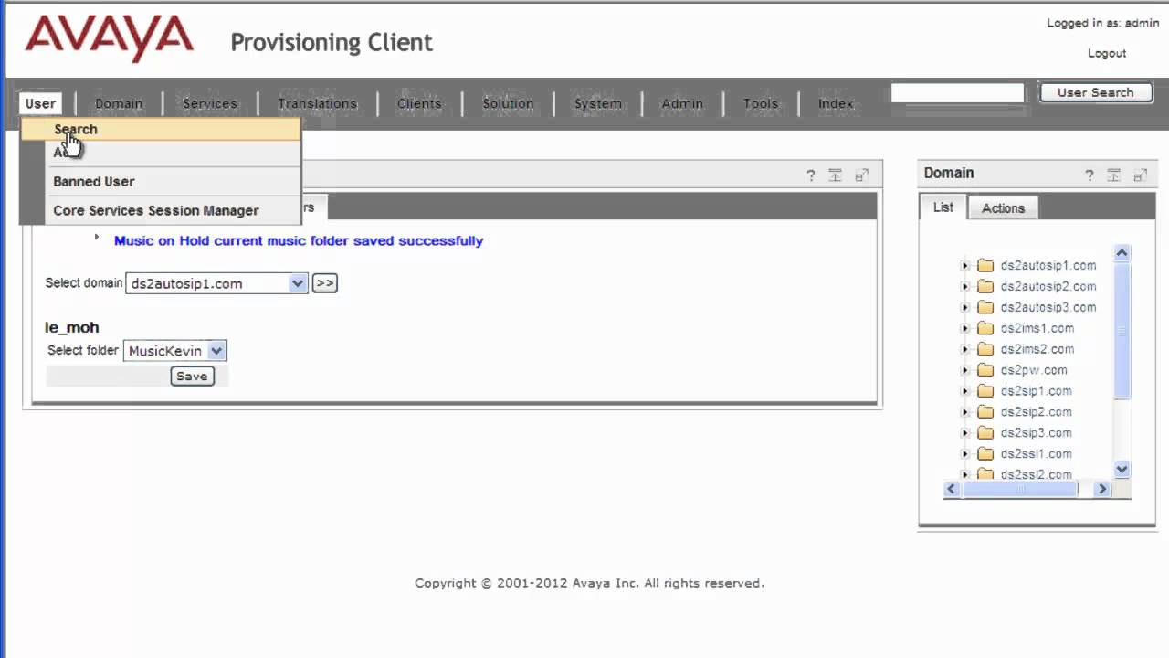 How to Configure Music on Hold Folders on Avaya AS5300 - YouTube