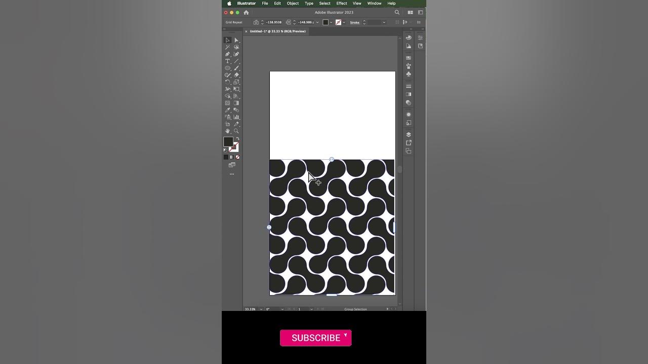 How to make Seamless pattern in illustrator - YouTube