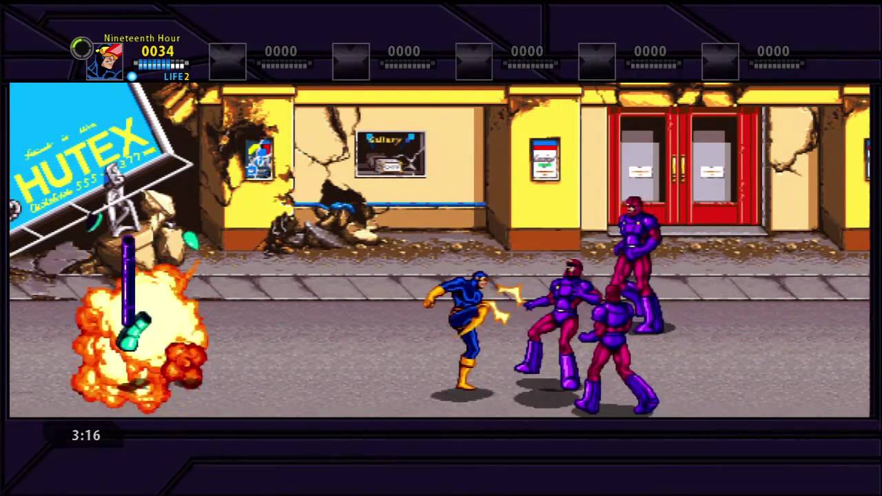 X-Men Arcade Demo Gameplay - YouTube