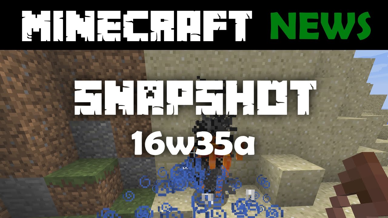 What's New in Minecraft Snapshot 16w35a? - YouTube