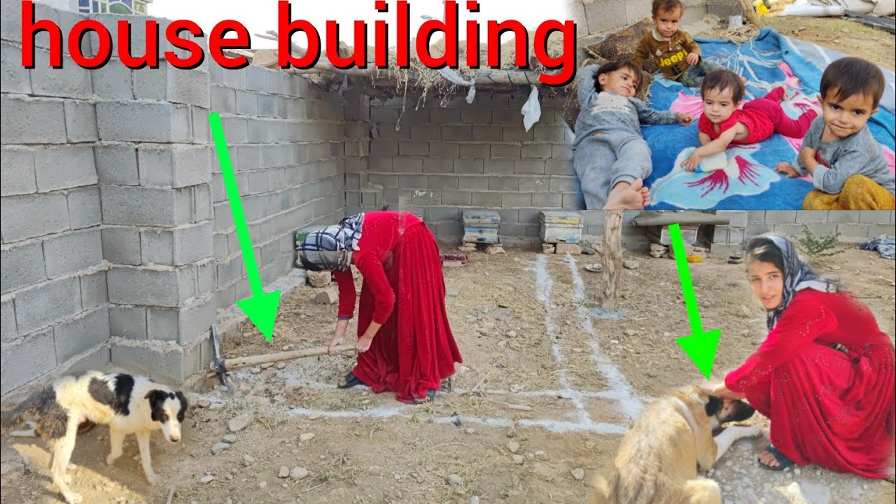 Life in village: a strong start: building a cozy cabin before winter ...