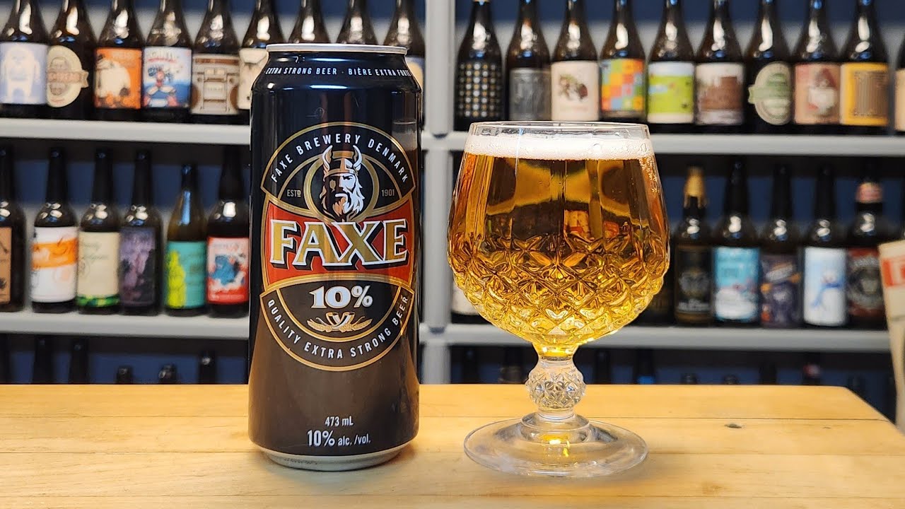 Royal Unibrew Faxe 10% Quality Extra Strong Beer (2024) - YouTube