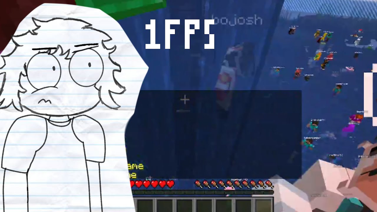 i went on fingees random block drop smp and it was a 1 fps horrible ...