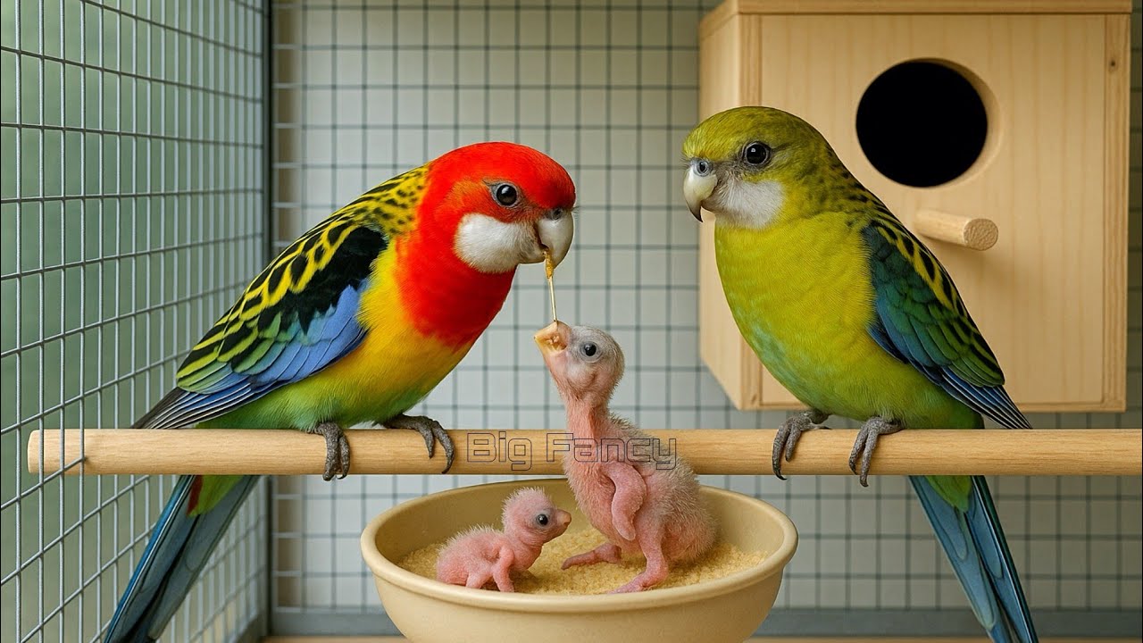 🦜 Rosella Parrots Breeding cages | How To Breed Rosella parrots Aviary ...