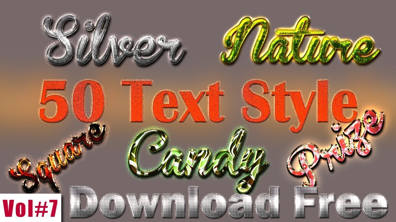 Top 50 Text Style For Photoshop Download Free Vol#7 [desimesikho] 2018 ...