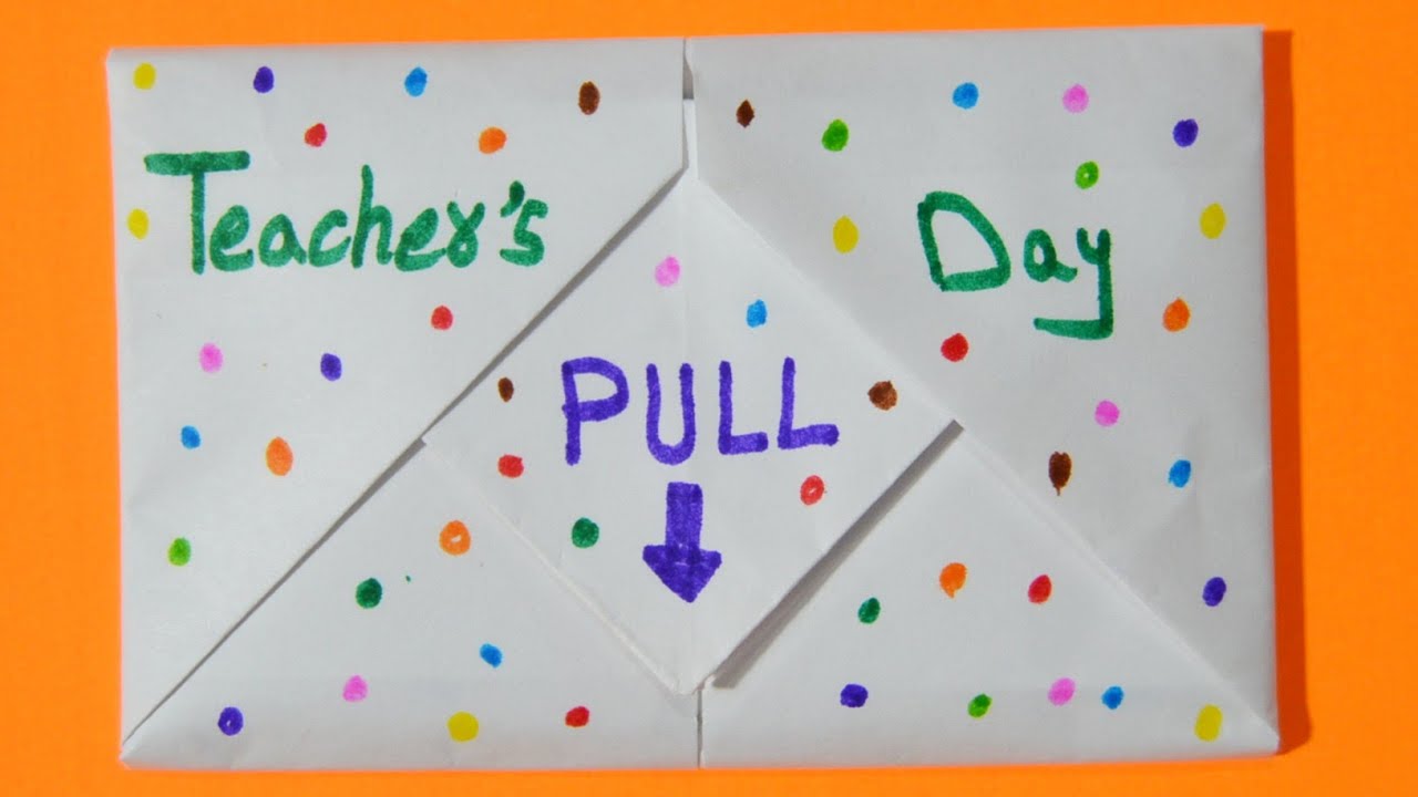 White Paper Teacher's day Greeting Card ideas / Teacher's day Craft ...