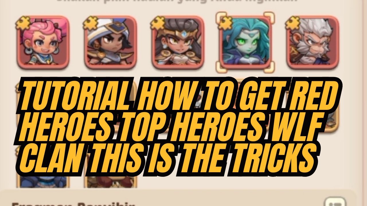 Top heroes tutorial **Cara Dapat Hero Merah di Top Heroes!🔥 Auto GG ...