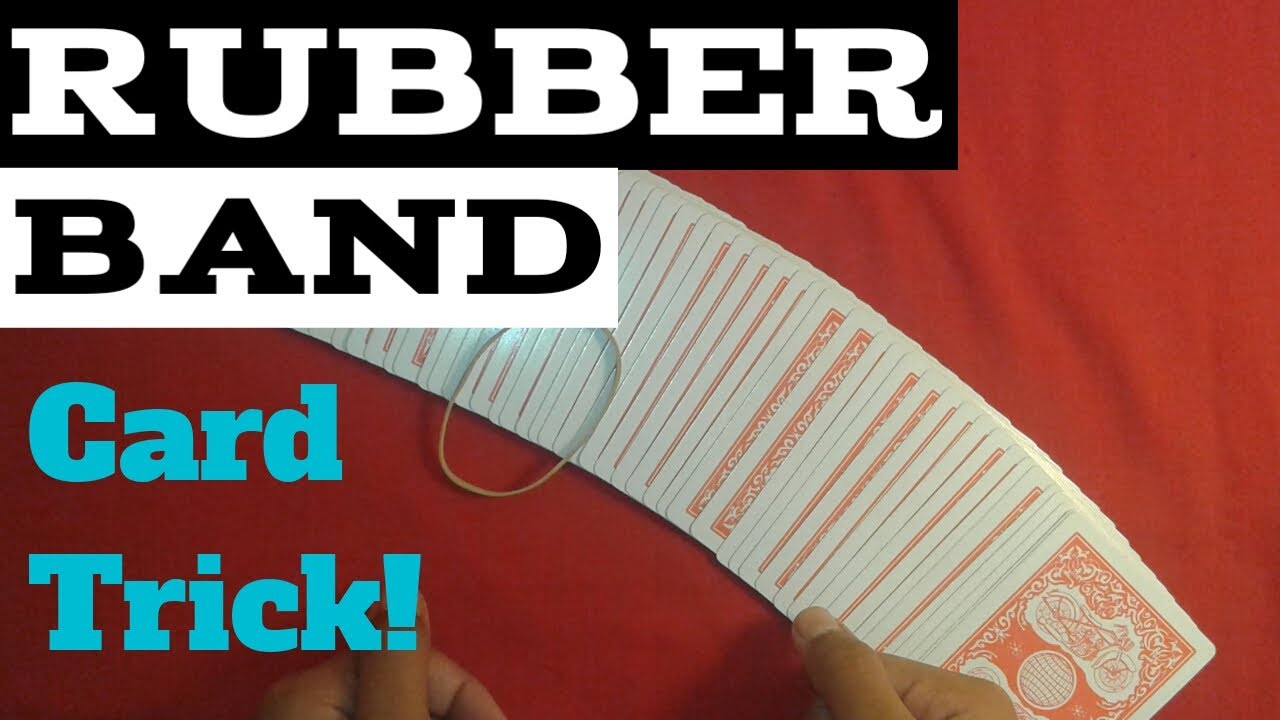 EASY RUBBER BAND CARD TRICK!(Harry Houdini) - YouTube