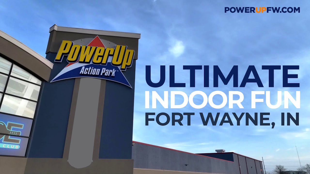 Epic fly-through of Power Up Action Park! - YouTube
