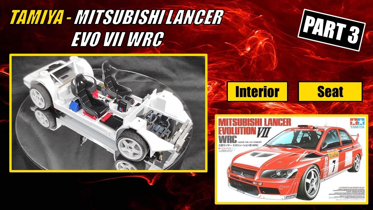 How to build the TAMIYA 1/24 Mitsubishi Lancer Evolution VII Evo 7 WRC ...