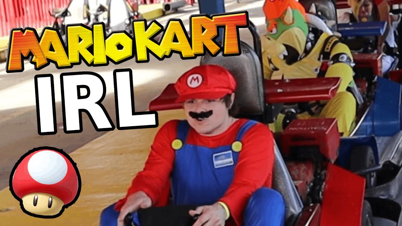 Luigi, we don't-a have-a car insurance || Mario Kart IRL - YouTube