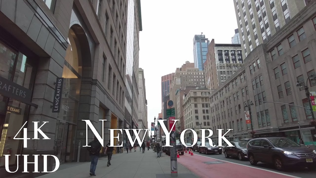 4K UHD , New York Manhattan City Virtual Walk , Episode 1 - YouTube