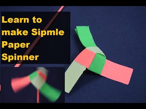 Simple paper wind spinner - YouTube