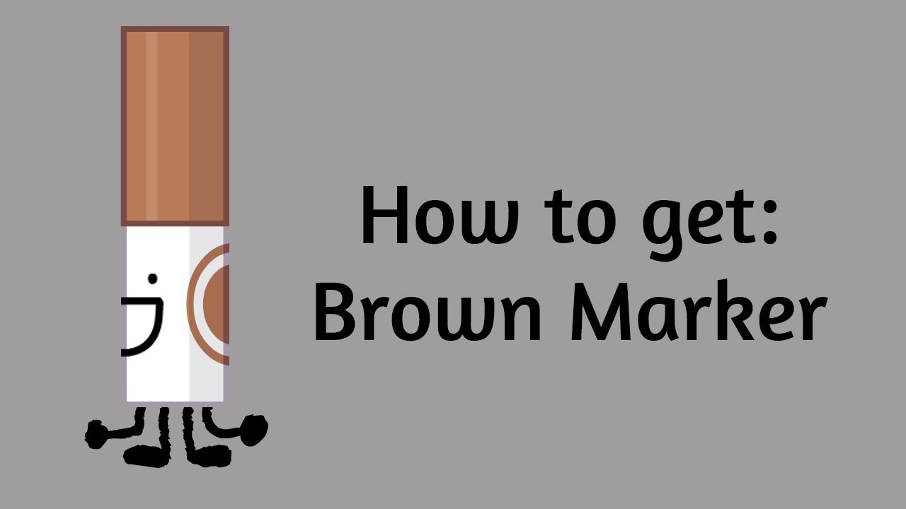 How to Find Brown Marker (Find The Markers) - YouTube