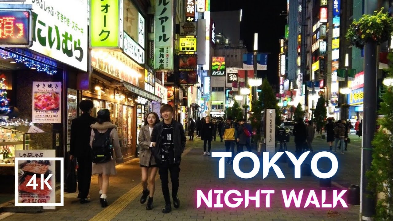 Tokyo Evening Walk [4K] - Kabukicho Street Walking & Lights - YouTube