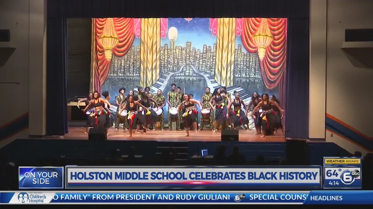 Holston Middle School celebrates Black History - YouTube
