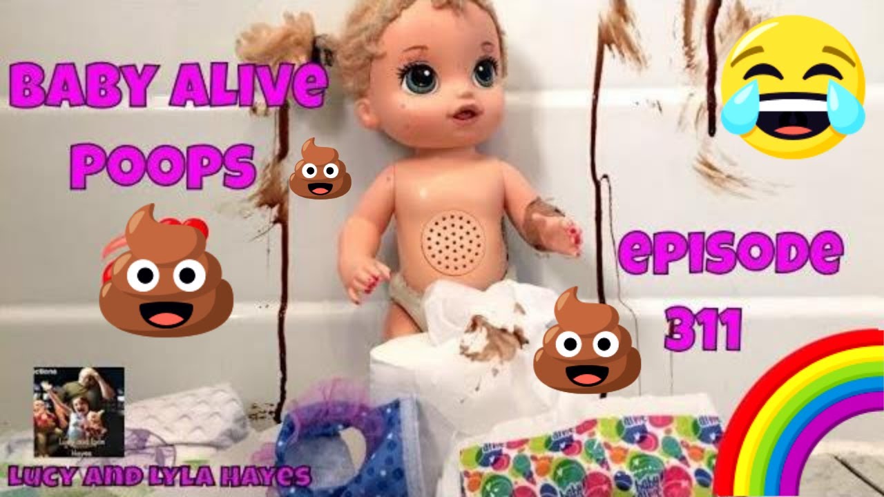 Baby Alive Bathroom Accident Pooping on the Toilet The Toilet Overflow ...