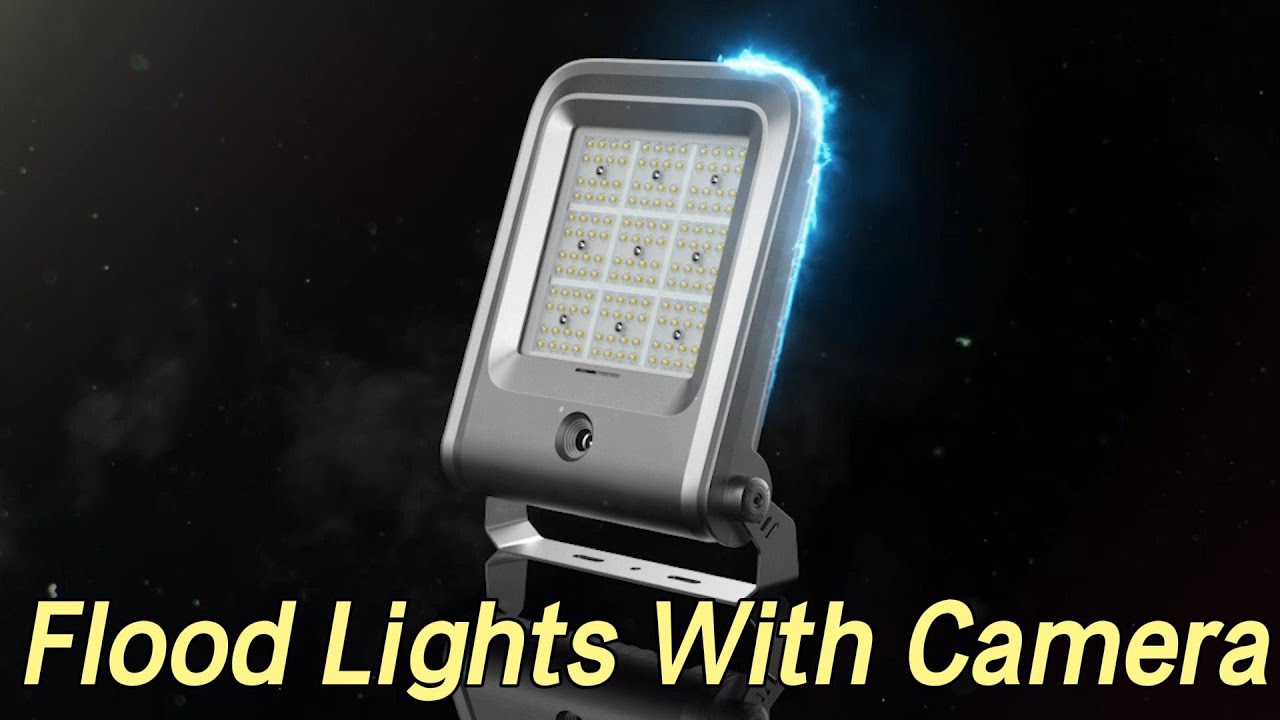 LED Solar Flood Lights With Camera - YouTube