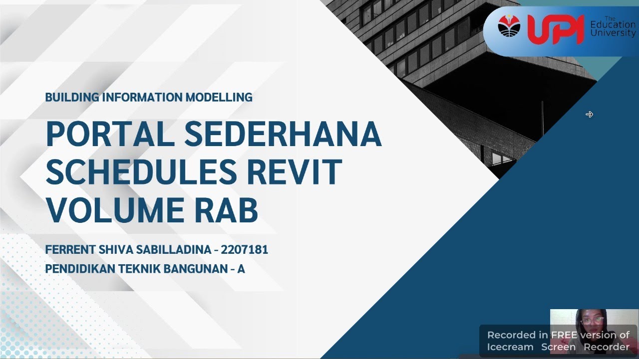 Portal Sederhana - Schedules Revit Volume RAB - BIM - YouTube