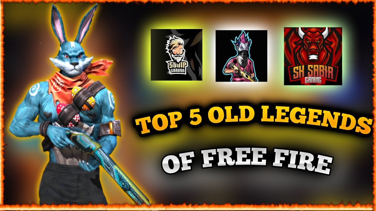 TOP 5 OLD LEGENDS OF FREE FIRE😲IN INDIAN SERVER UNKNOWN OLDEST LEGEND ...