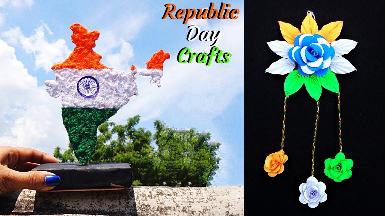 DIY 2 Easy Republic Day Craft Ideas/Best out of Waste/Indian Republic ...