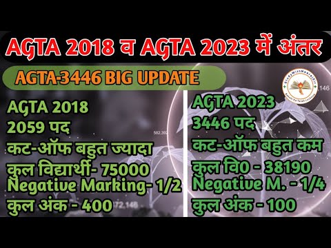 UPSSSC AGTA BIG UPDATE|AGTA CUTOFF-2023|AGTA CUTOFF -2018|AGTA EXAM ...