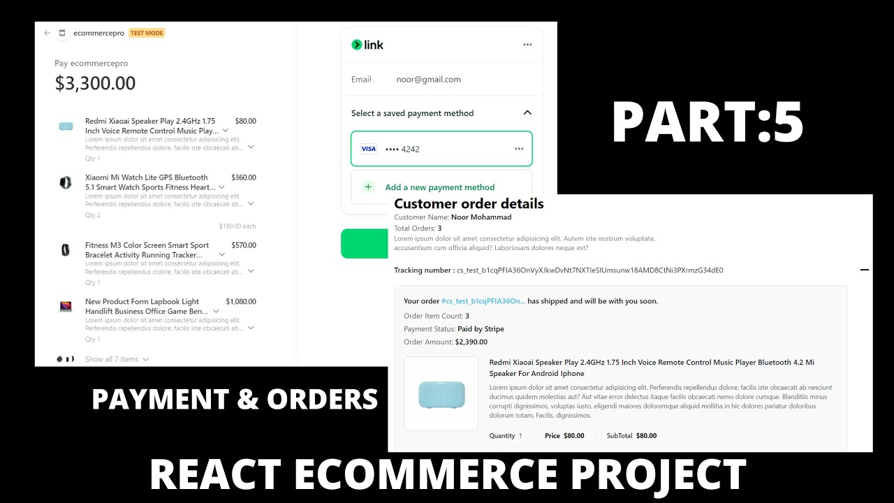 Reactjs Ecommerce Website Part 5 Payment Integration With Stripe And Saving Orders In Database 5629