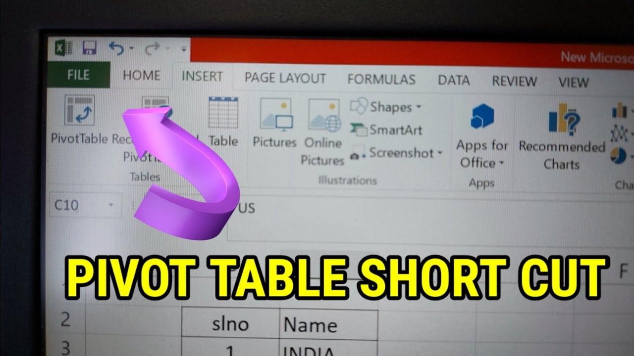 MS Excel -Pivot Table Example Video Tutorials|Simple Pivot Table ...
