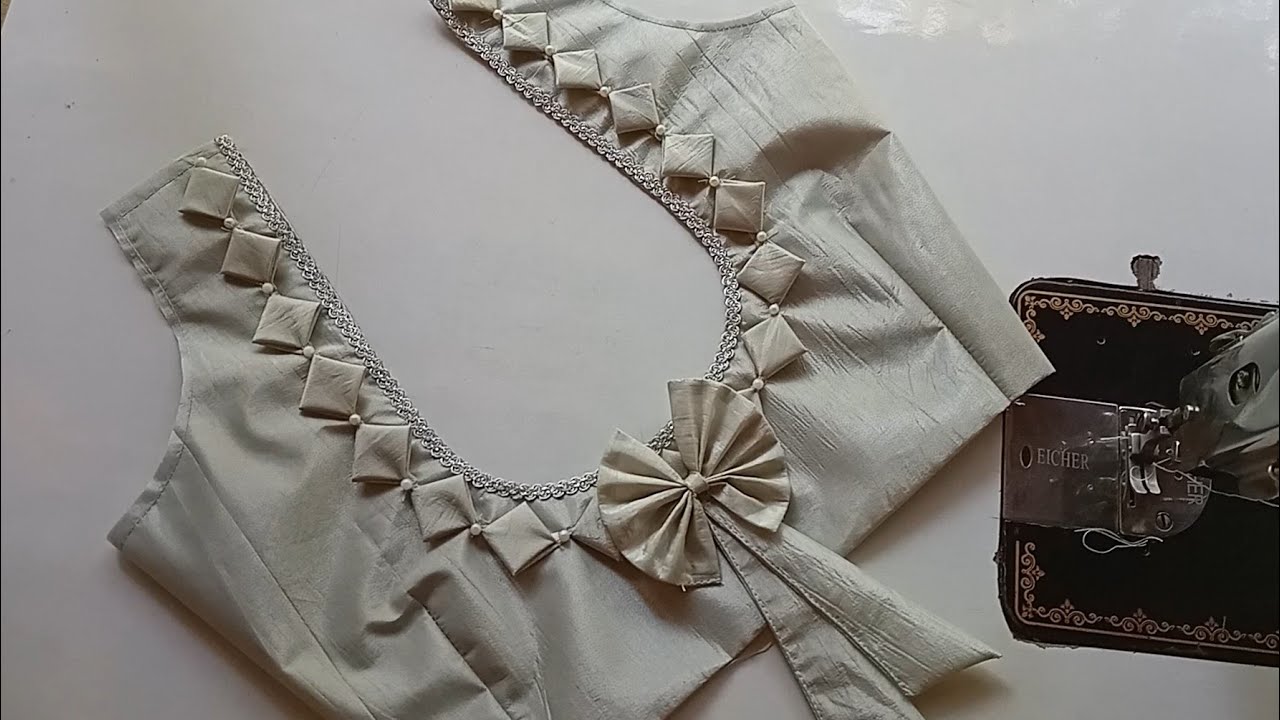 Flower Wala Back Neck Blouse Design Cutting And Stitching - YouTube