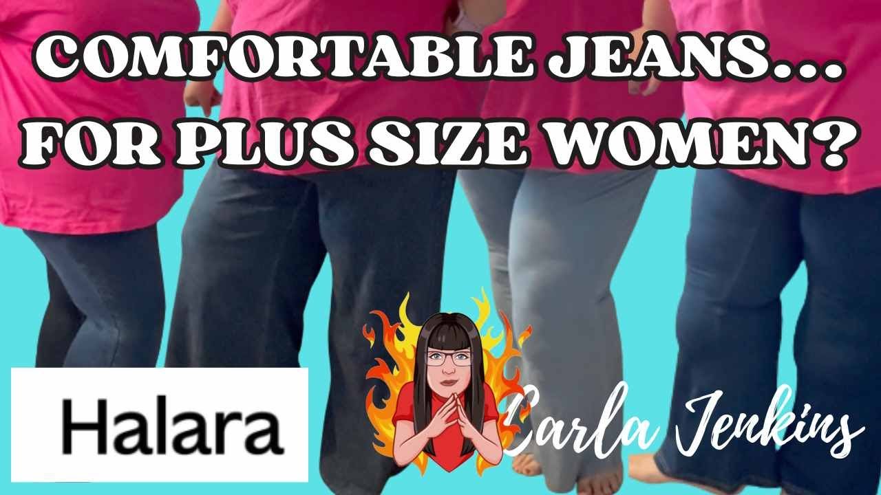 TRY HALARA JEANS WITH ME | plus size flare jeans, jeggings & wide leg ...