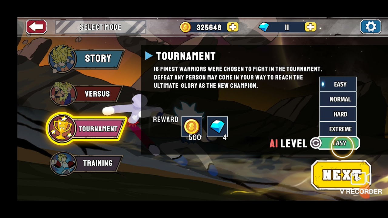 Stickman lutando em torneio com o Bills (dragon ball) - YouTube